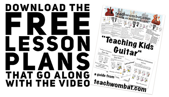 Easy Kids Guitar Songs using the chords that children should learn first